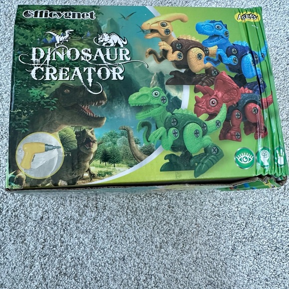 Toys | Dinosaur Creator Toy Set Green Red Blue Yellow With Drill | Poshmark